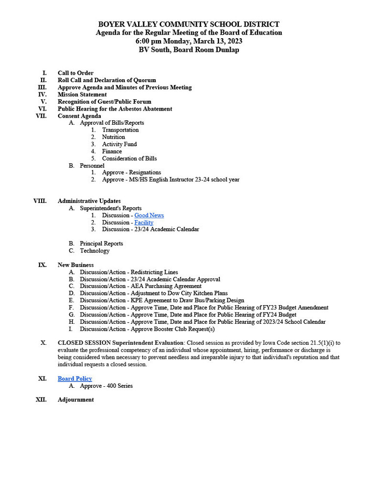 News | Boyer Valley Community School District